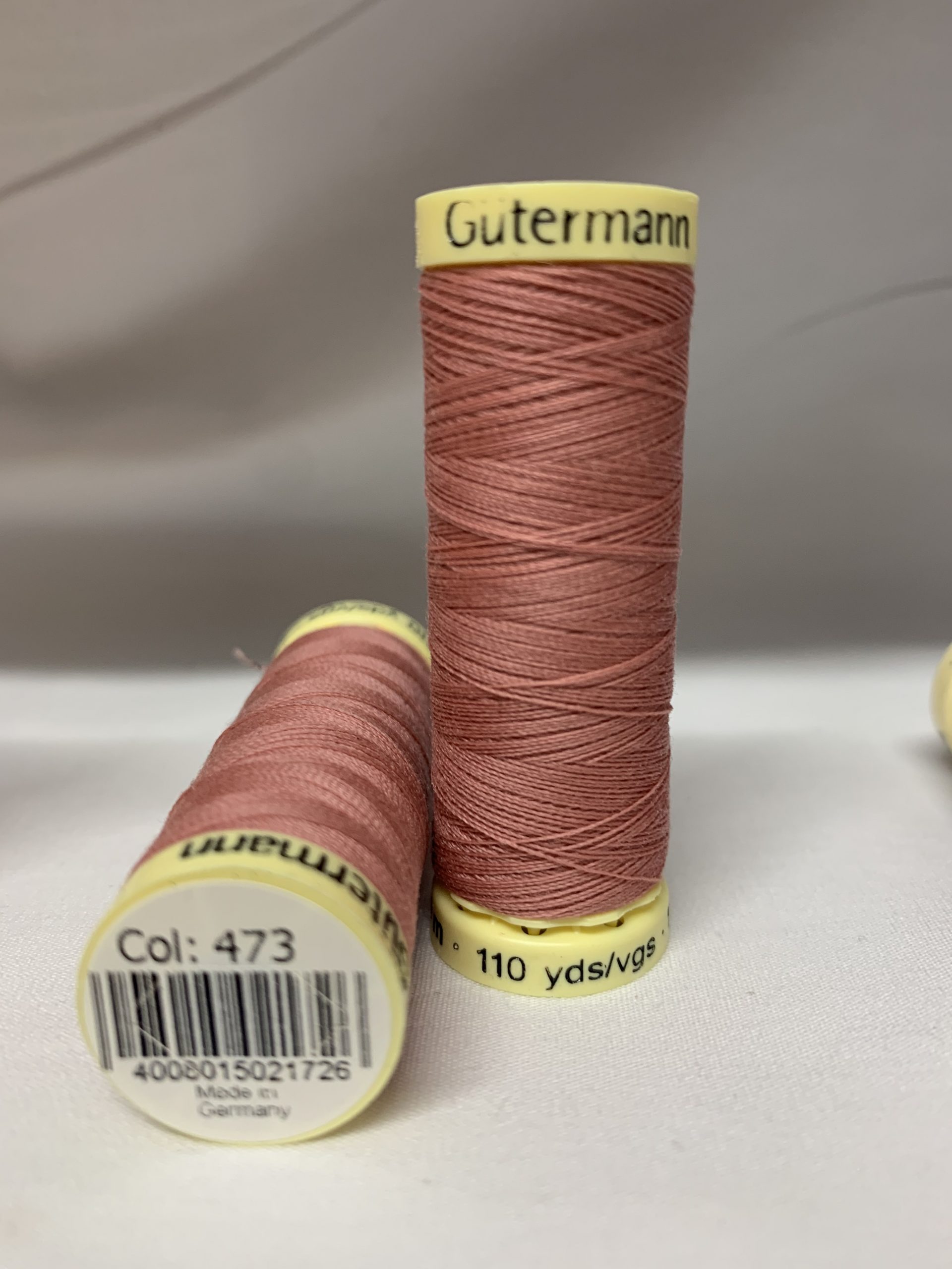 colour 473 gutermann thread suitable for machine & hand sewing 110 yards on each spool - Carrie ...